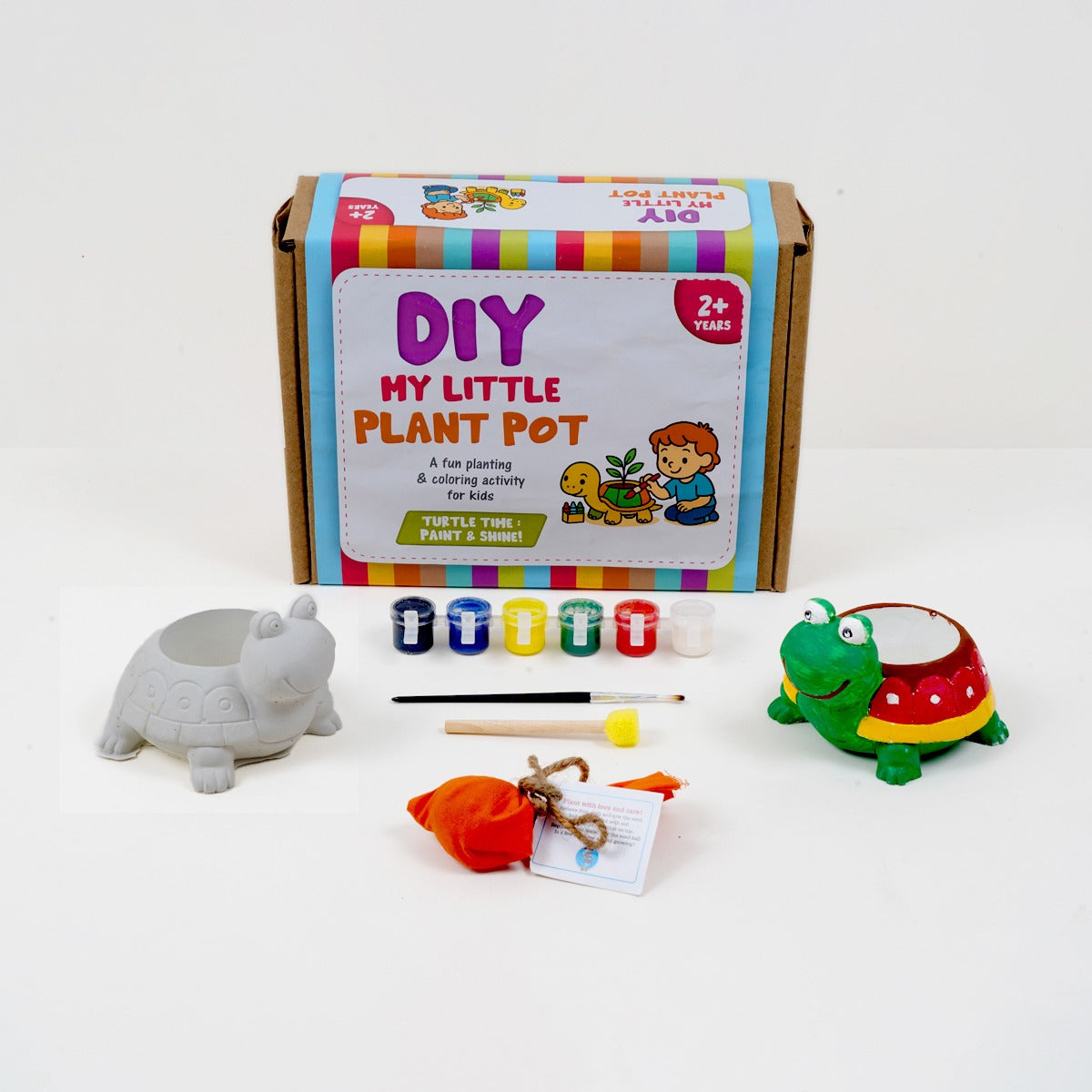 DIY My Little Plant Pot - Turtle time : Paint and Shine – The Brainy ...