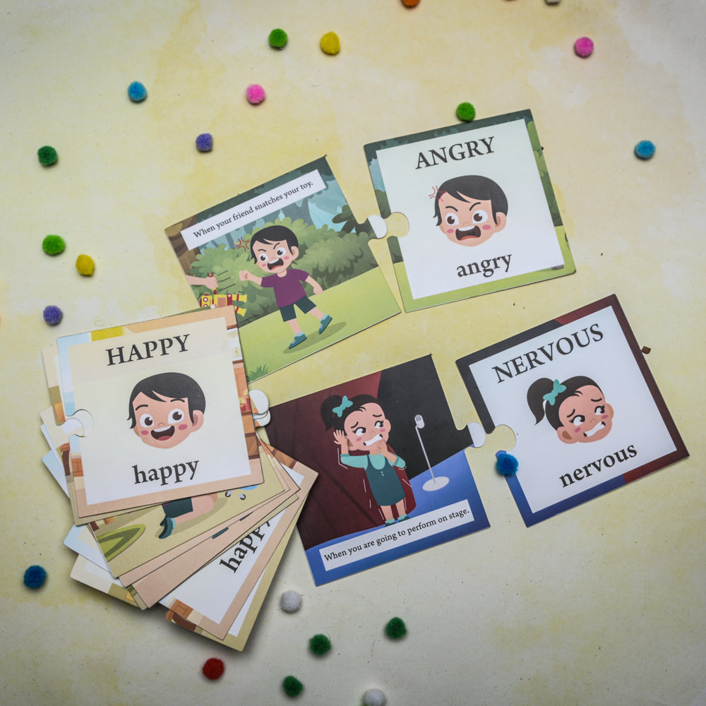 My Feelings and Emotions Matching Puzzle Game – The Brainy Bear Store