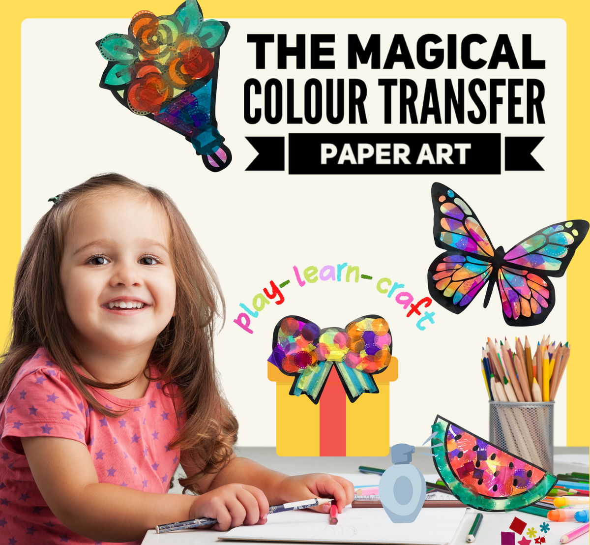 The Magical Color Transfer Paper Art - Toddler Diy Activity Box – The ...