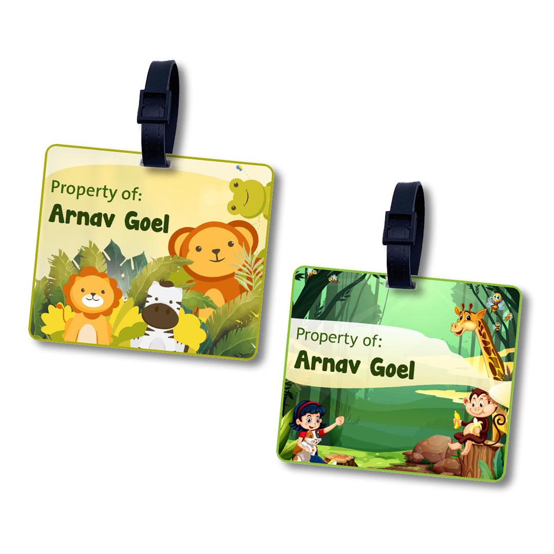 Personalised Luggage Tags - Jungle Theme – The Brainy Bear Store