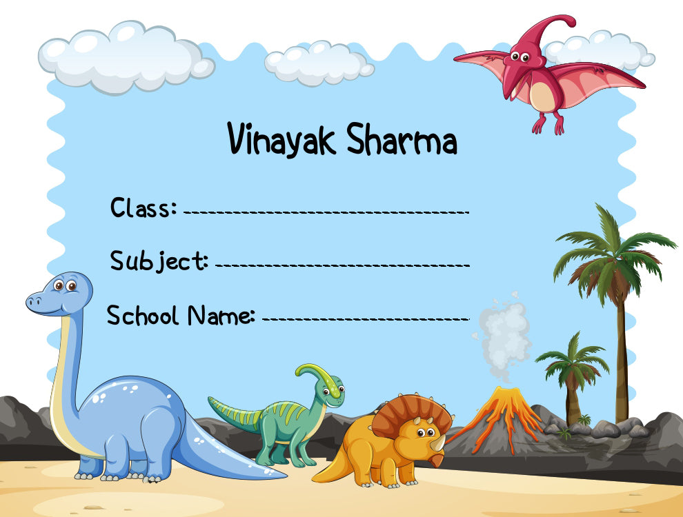 School Notebook labels - Jungle Theme – The Brainy Bear Store