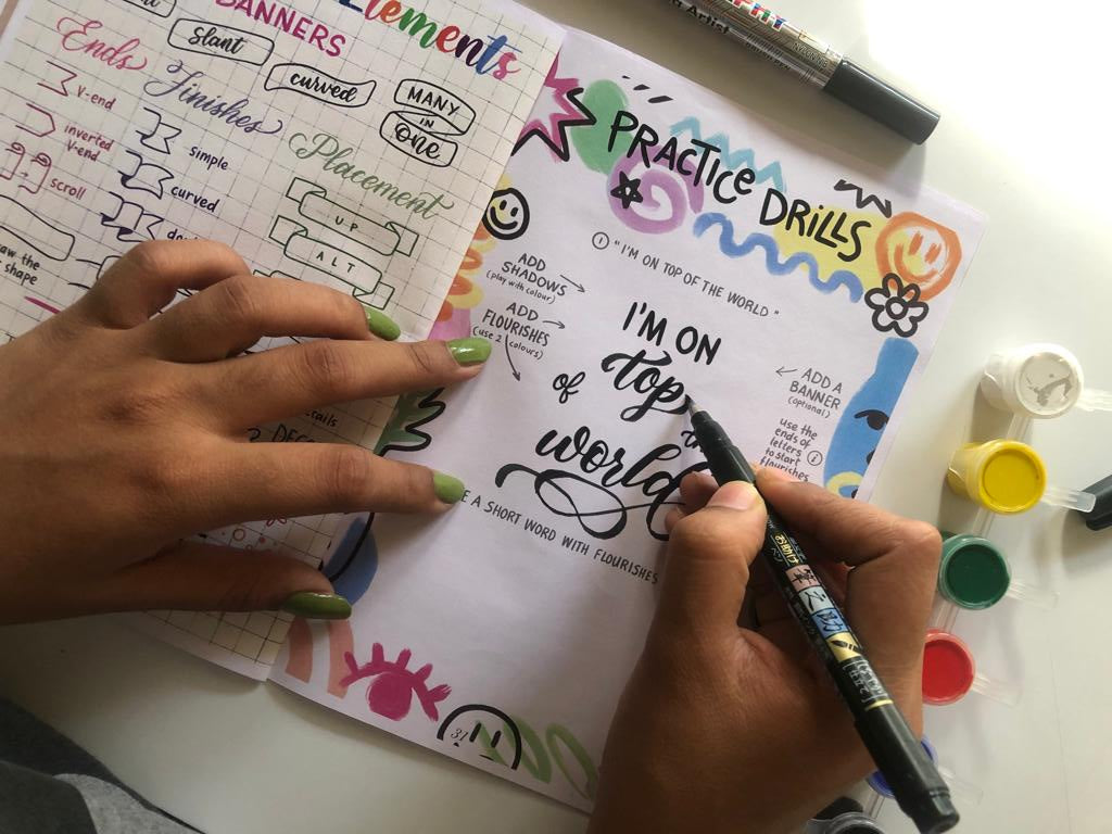 BRUSH LETTERING KIT – The Brainy Bear Store