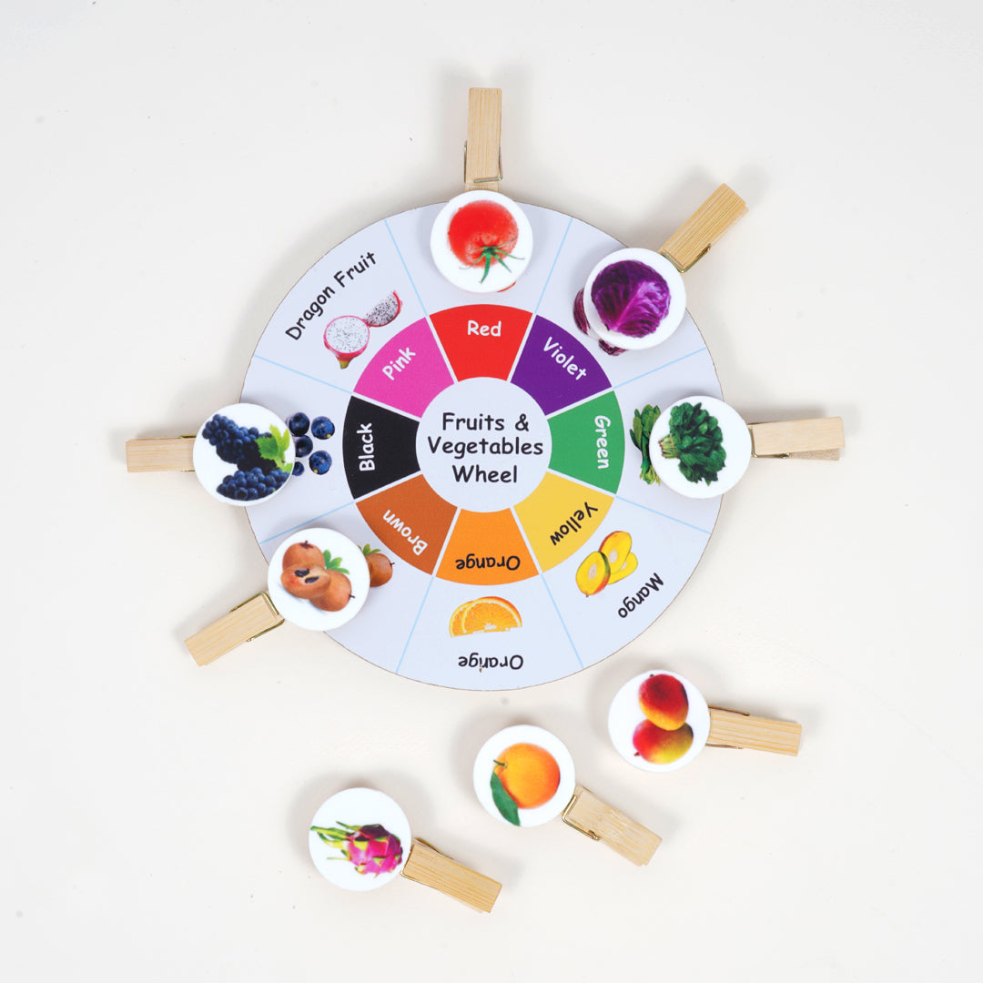 Fruits And Vegetables Montessori Activity Box (2-4 Years) – The Brainy ...